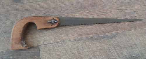 VTG Hand Saw Keyhole 18" with 12" Removable Blade Wood Handle ...
