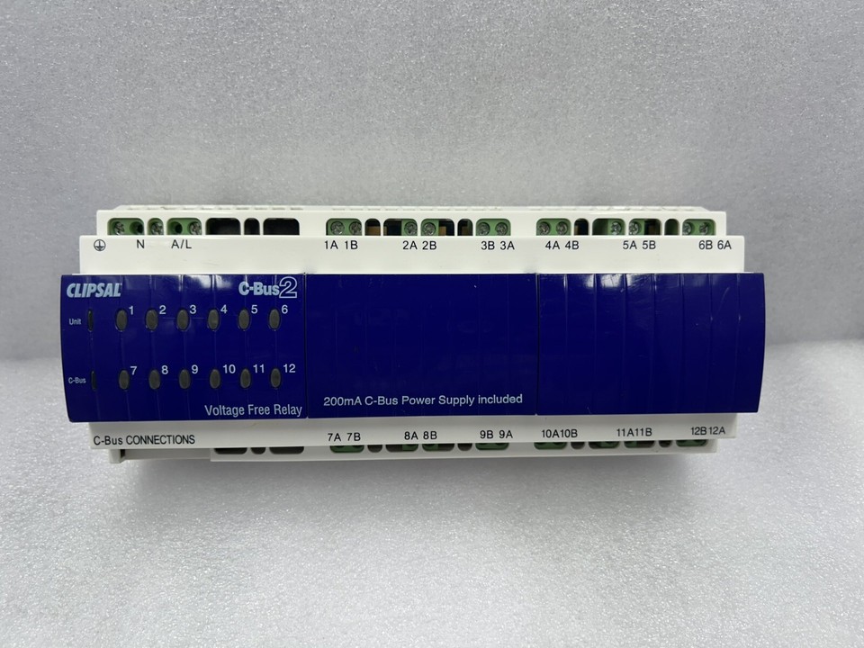 L5512RVF CLIPSAL 12 Kanal Spannung Gratis Relais C-BUS2 Voll Operative ...