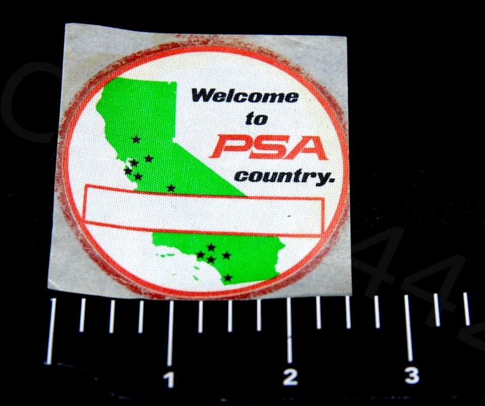 PSA Vintage STICKER PSA Country Original Pacific Southwest Airlines ...