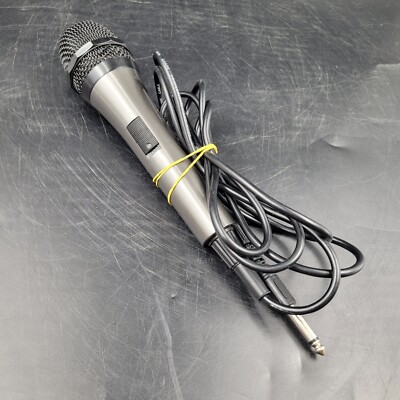 Wired Karaoke Black Microphone Unidirectional Dynamic Vocal PA DJ | eBay