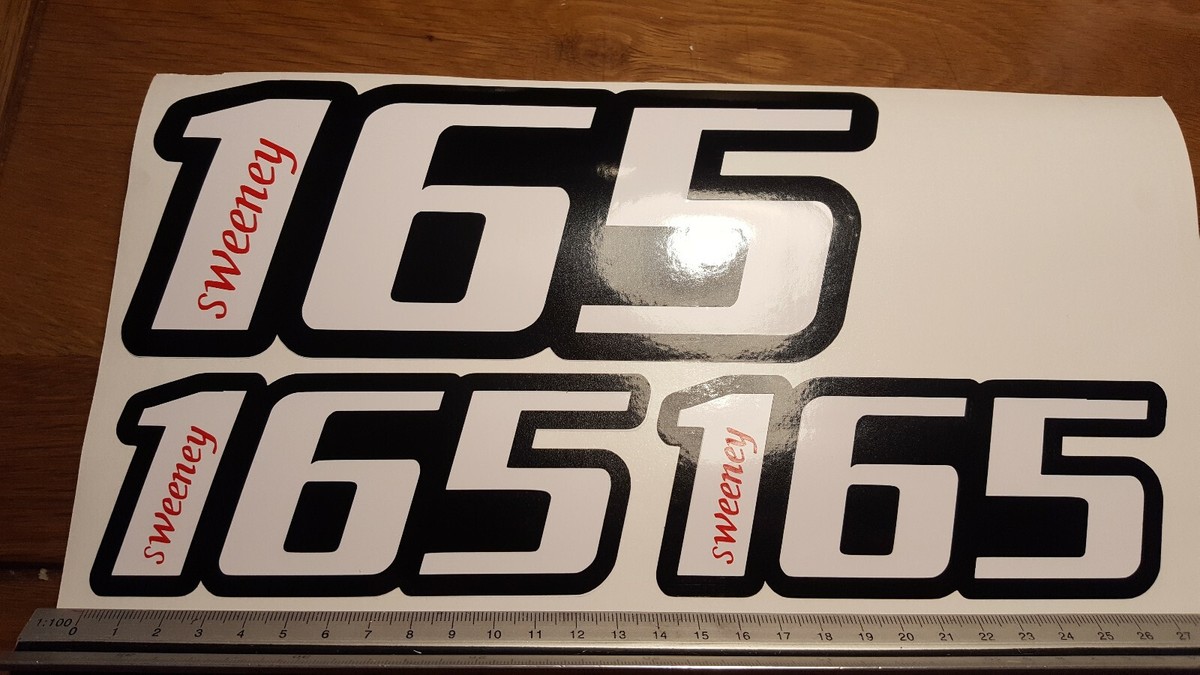 Racing Numbers Motorcycle