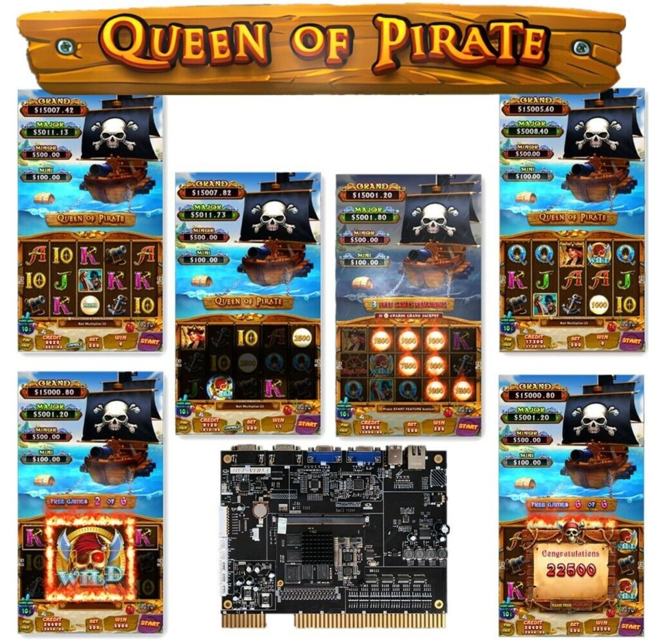QUEEN OF PIRATES PCB GAME BOARD firelink slot machine HET | eBay