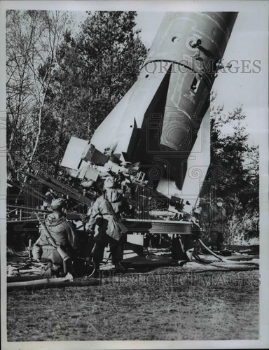 1959 Press Photo US troops of Redstone missle crew in West Germany ...