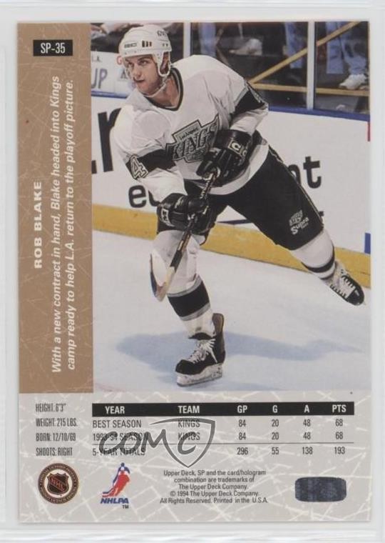 1994-95 Upper Deck SP Rob Blake #SP-35 HOF | eBay