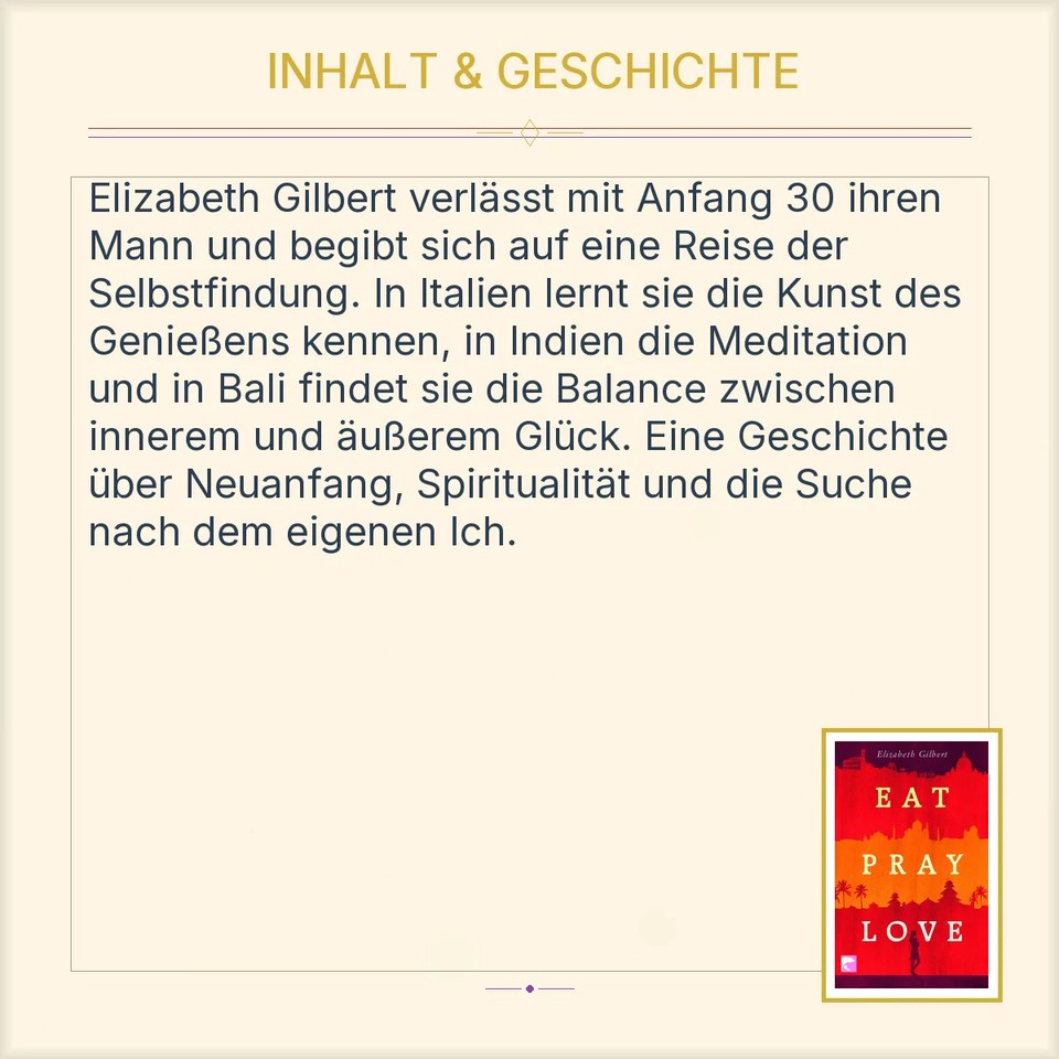 Elizabeth Gilbert Eat Pray Love: Libro Auto-Aiuto Italia India Bali | eBay