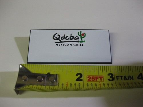 QDOBA MEXICAN GRILL ** RESTAURANT ** Employee Uniform Name Badge NAME ...