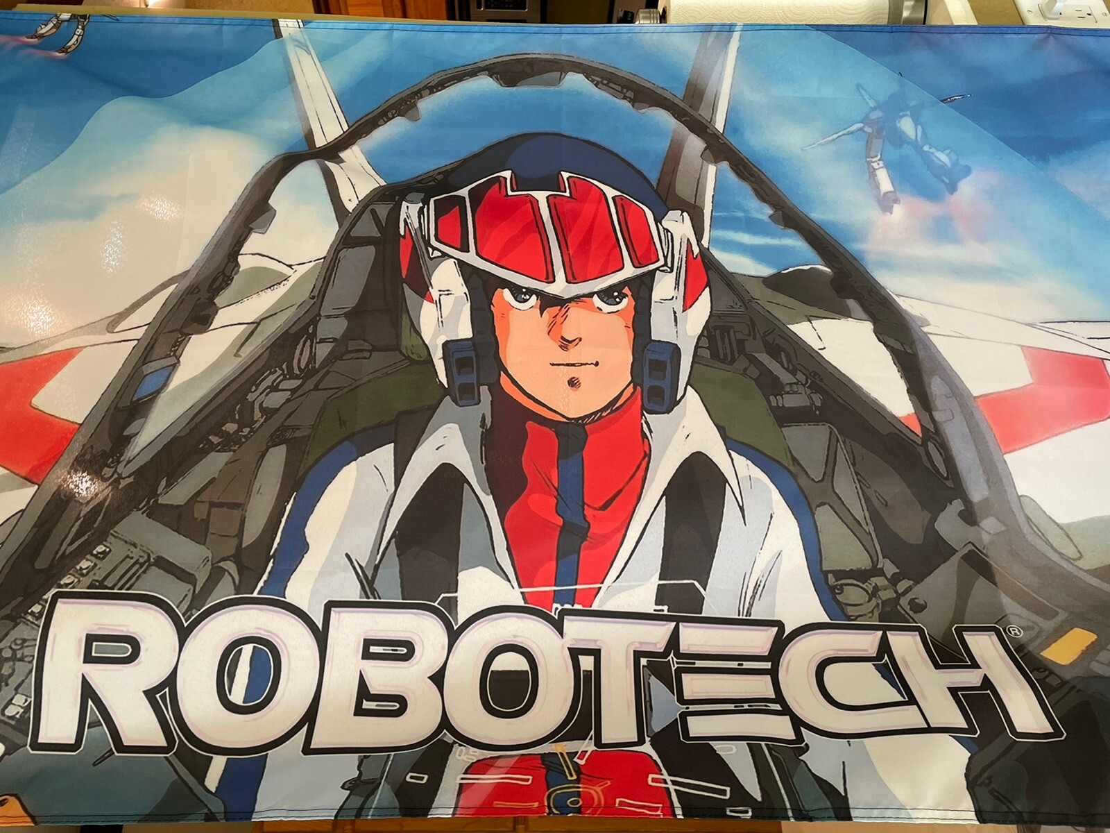 ROBOTECH / MACROSS SAGA 5ft Flag RICK HUNTER VERITECH Poster Banner