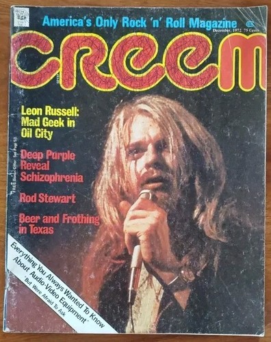 CREEM MAGAZINE DECEMBER 1972 LEON RUSSELL COVER + DEEP PURPLE, MOM'S ...