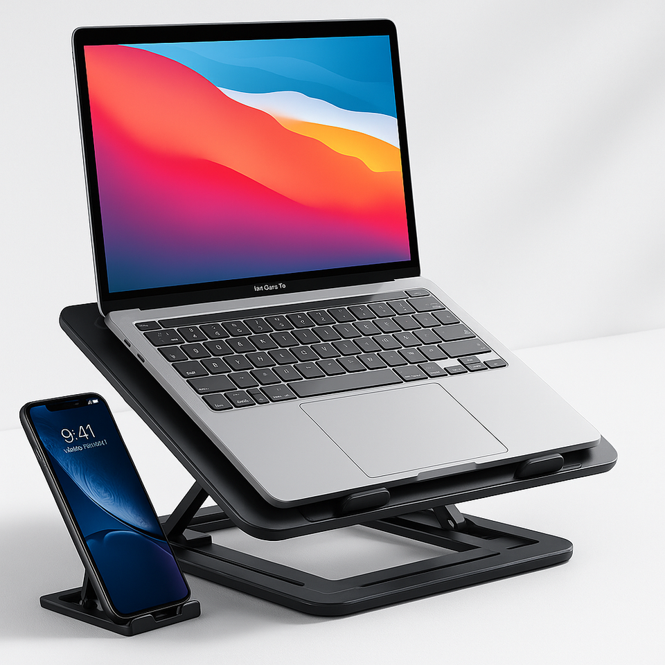 Adjustable Multi-Angle Rotating Laptop Stand Holder Portable compatible ...