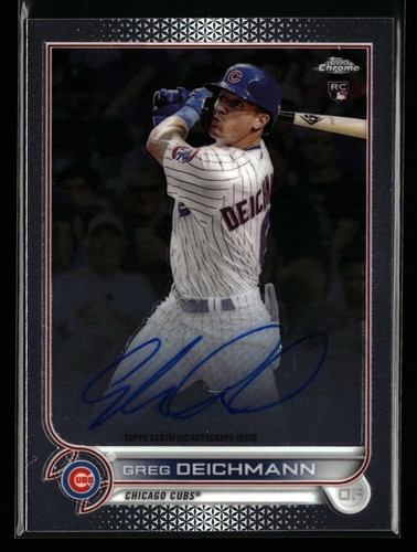 Greg Deichmann 2022 Topps Chrome Rookie Autographs Chicago Cubs RC Auto ...
