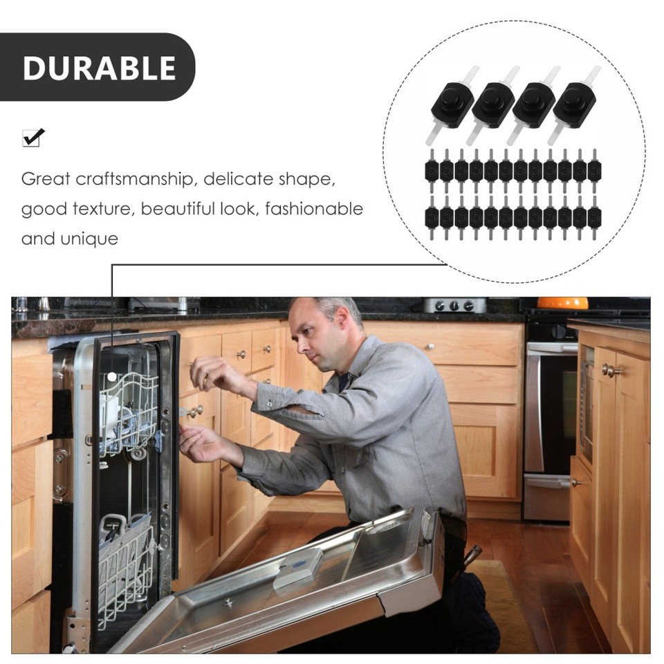 Mini Latching Push Button Switch 50pcs For DIY Projects Flashlight ...