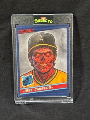 Jose Canseco Rotted Rookie – DeadRuss '86 Parody Card | ECTO Selecto Horror Base | eBay