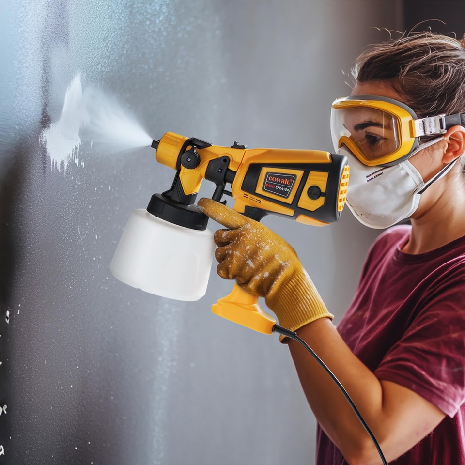 Paint Sprayer 1000W Powerful HVLP Spray Gun Electric Perfect for House ...