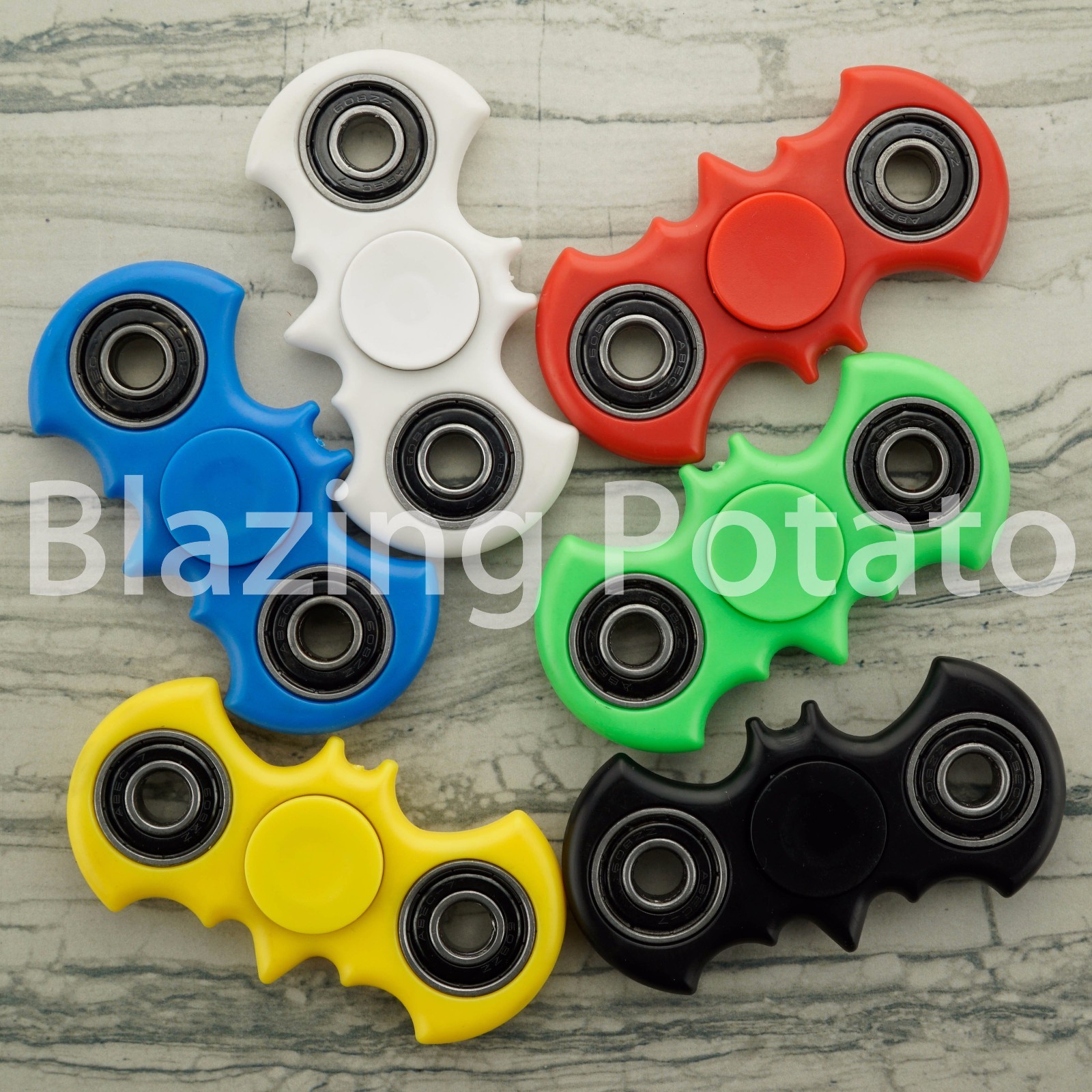 Bat Fidget Hand Spinner Tri Spinners Figet Desk Toy Focus EDC ADHD ☆USA ...