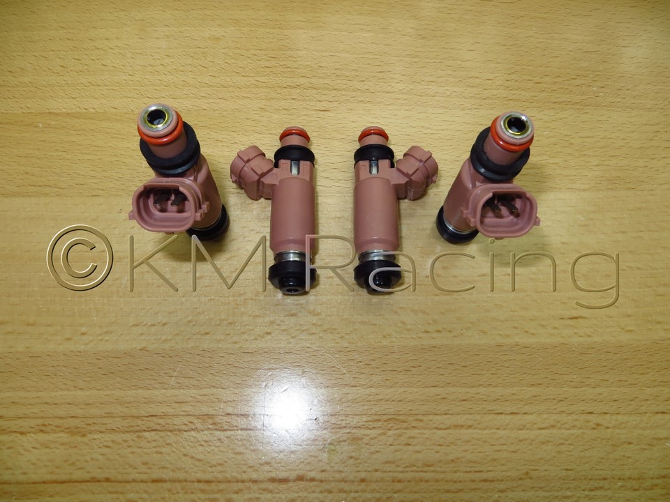 4x New STI Pink 565cc Fuel Injectors 195500-3910 for Subaru | eBay