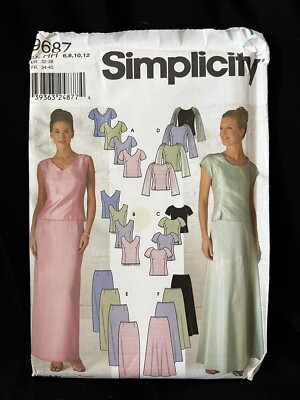 Simplicity Pattern 9687 Formal Dress Sizes 6-12 New Uncut | eBay