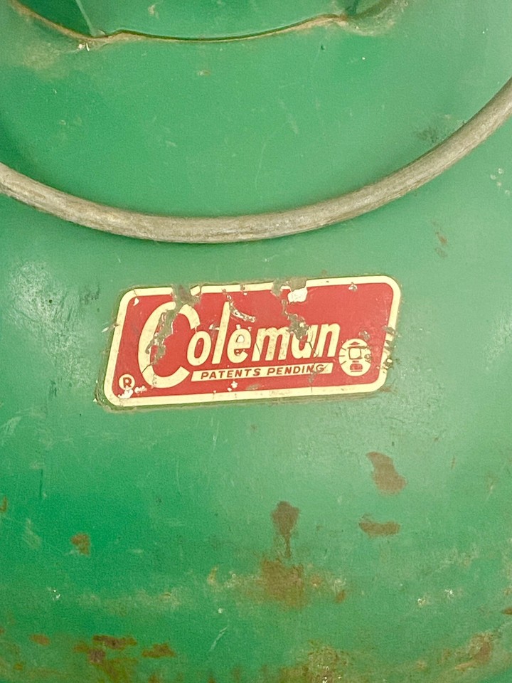 Vintage 1969 Coleman Model WC-255 Green Round Ball Propane Tank 5-69 ...