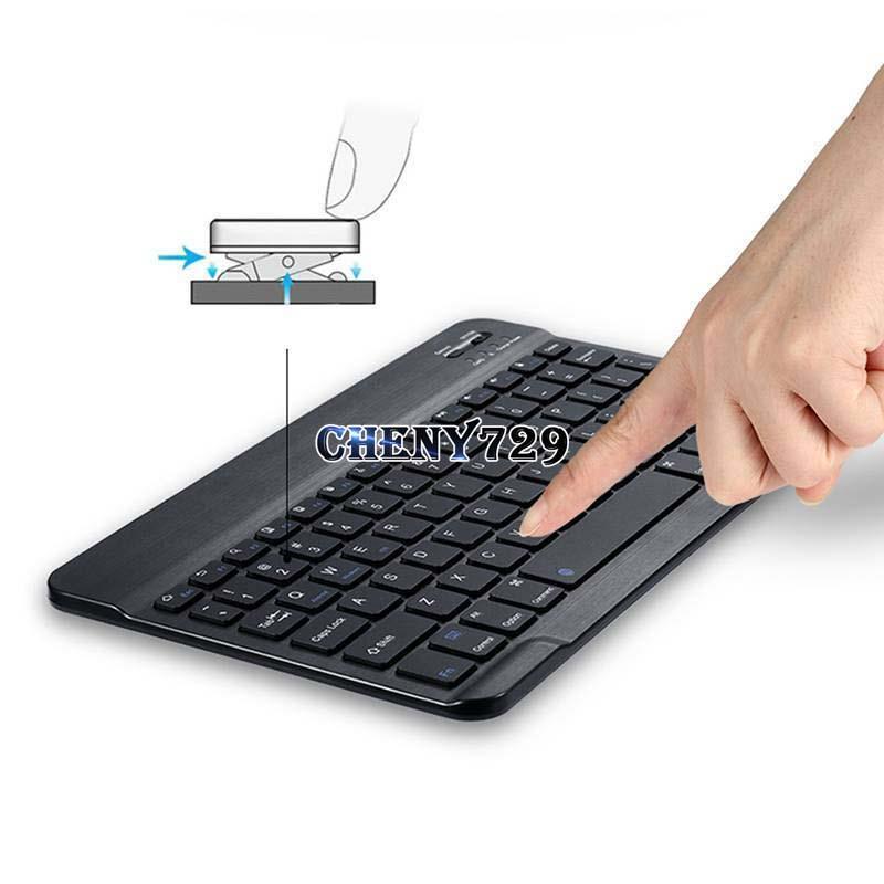 For 10” 12" Linx Tablet - Slim Wireless Bluetooth Keyboard + Stand ...