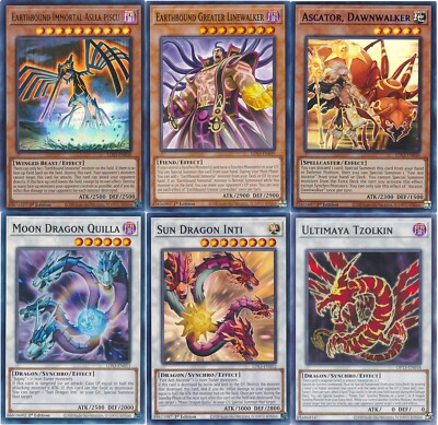 Yugioh Earthbound Immortal Inca 2024 Deck - Ccapac Apu Ultimaya Tzolkin ...