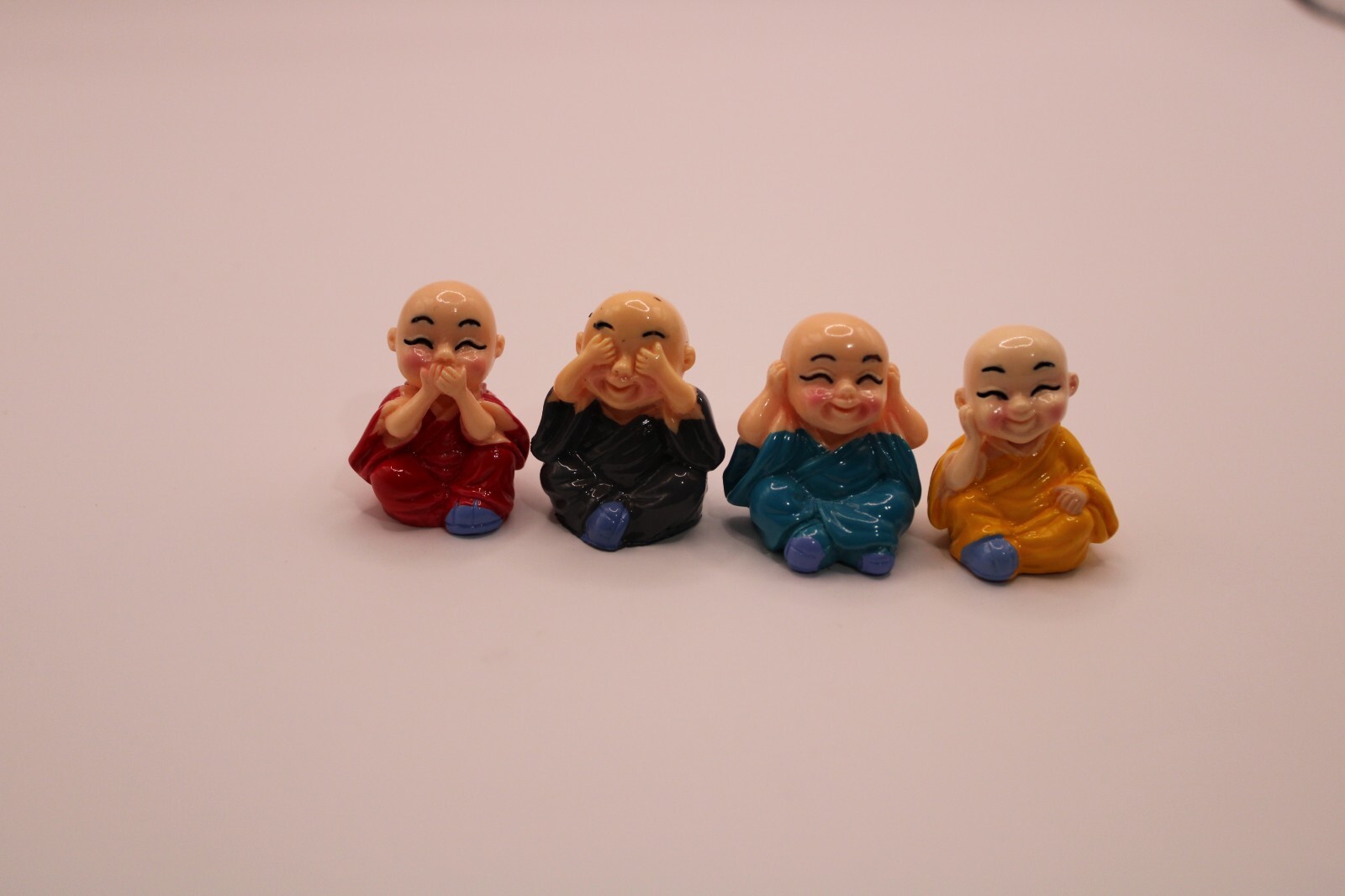 Buddha Figurines Speak No Evil, See No Evil, Hear No Evil, Think No ...