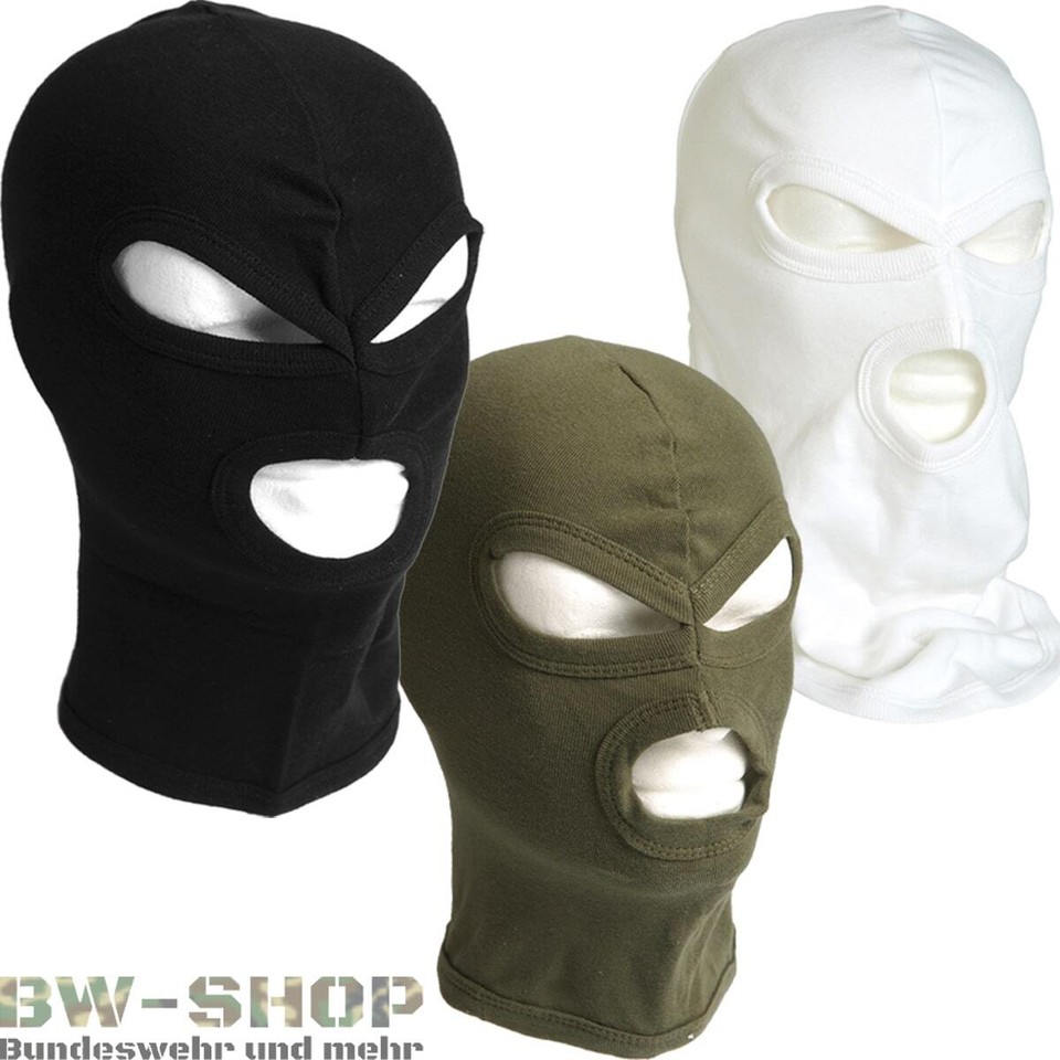 MILITÄR STURMHAUBE BALACLAVA BAUMWOLLE BW STURMMASKE SEK KSK MOTORRAD ...