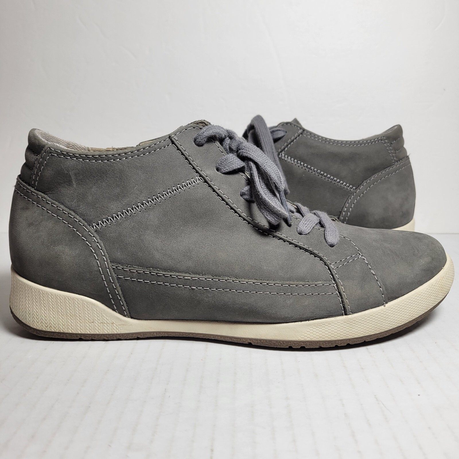Womens Dansko Onyx Gray Nubuck Leather Ankle Shoes Sn… - Gem