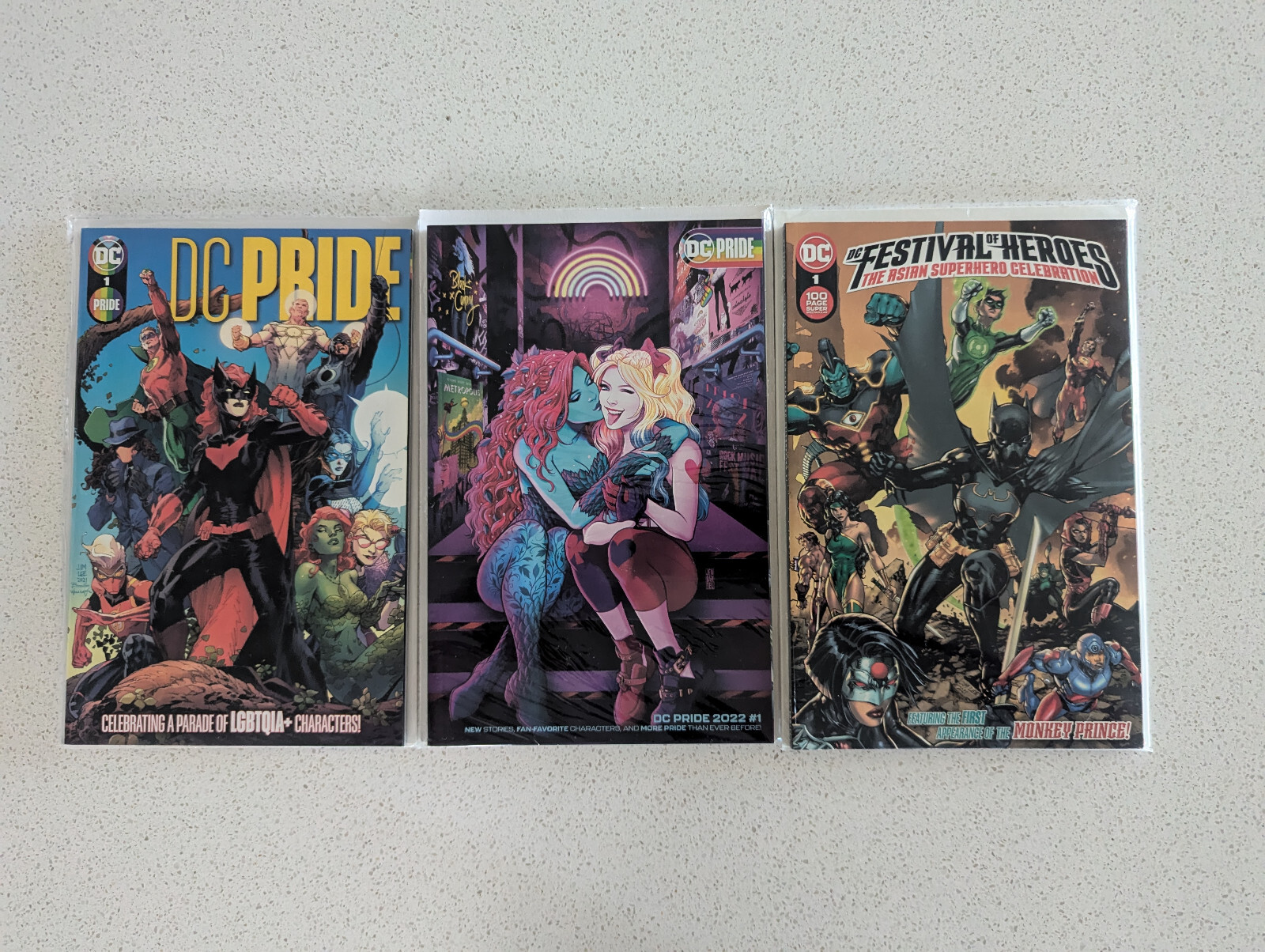 DC Comics Pride 2021, 2022, Festival of Heroes Comic Lot. Harley Quinn ...