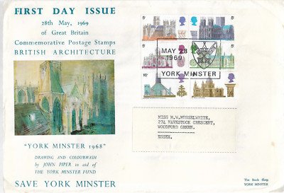 GB CATHEDRALS 1969 FDC Special 'Save York Minster' OFFICIAL First Day ...