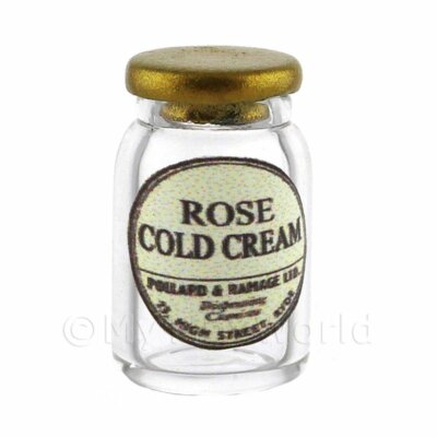 Miniature Rose Cold Cream Glass Apothecary Ointment Jar | eBay