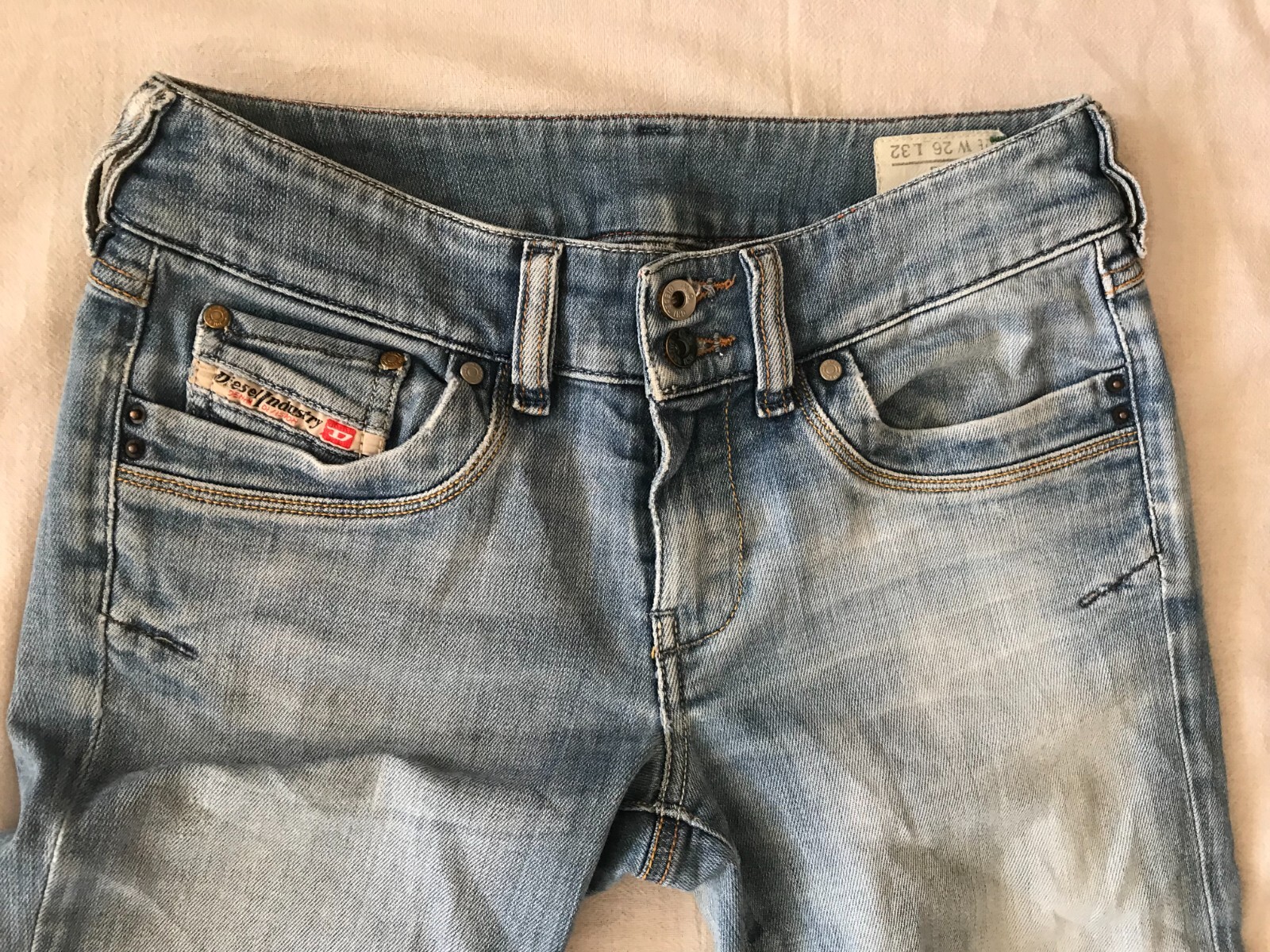 DIESEL INDUSTRY WOMEN'S JEANS RONHAR 26 x 30 WASH 0060L STRETCH | eBay