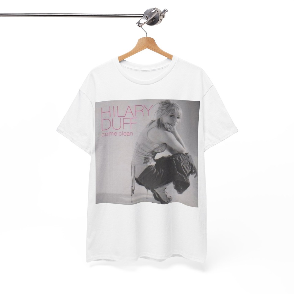 Hilary Duff Tshirt Vintage Album Poster Retro Pop Unisex Heavy Cotton ...