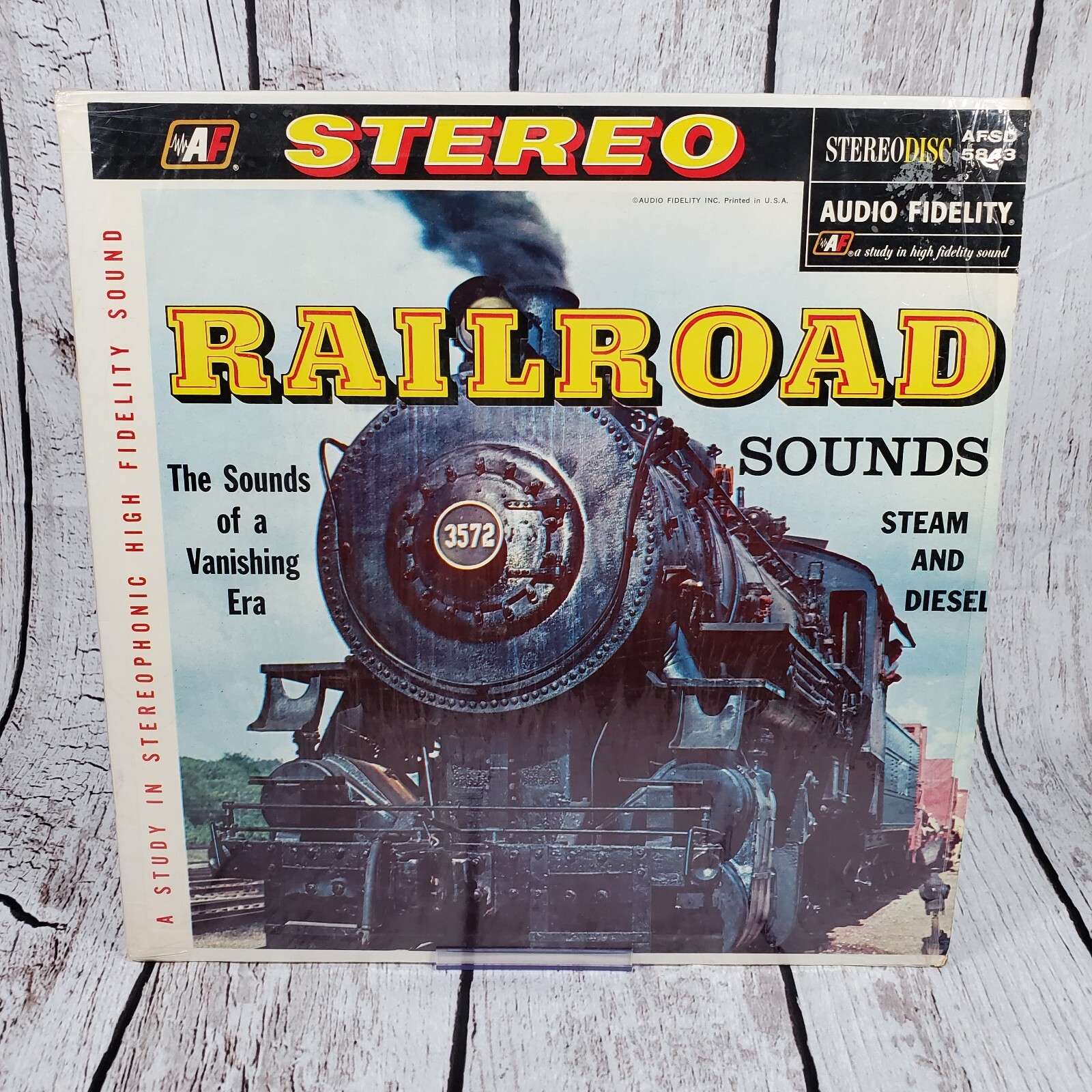 RAILROAD SOUNDS Steam and Diesel 12" LP 1958 Audio Fidelity 5843 ...