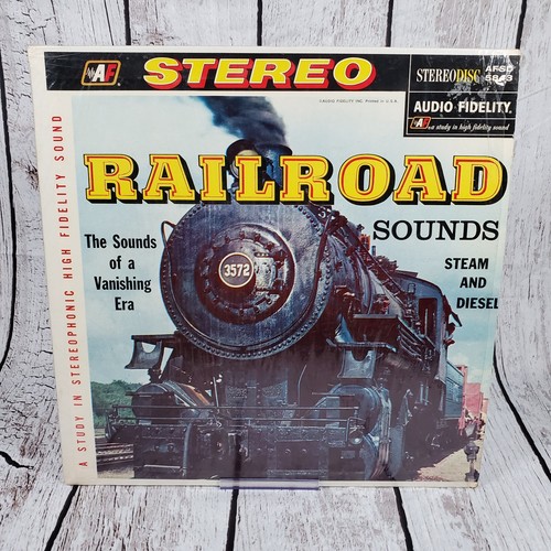 RAILROAD SOUNDS Steam and Diesel 12" LP 1958 Audio Fidelity 5843 ...