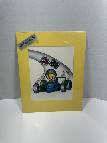 WARNER bros TWEETY BIRD Lithographic Print 1994 racing Sylvester Looney ...