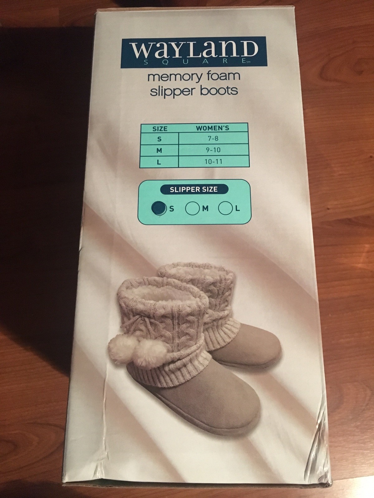 Wayland Square Memory Foam Slipper Boots with Scarf | eBay