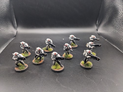 WARHAMMER 40K Tau Fire warrior Breacher Team Fully Painted Lot #3 | eBay