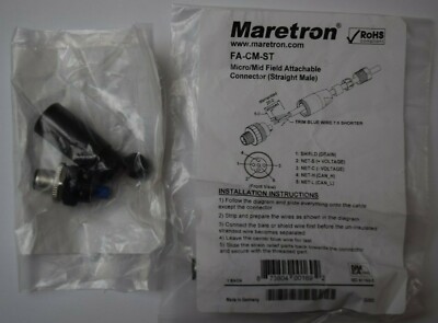 Maretron N2K Micro/Mid Field Attachable Connector (Straight Male) FA-CM ...