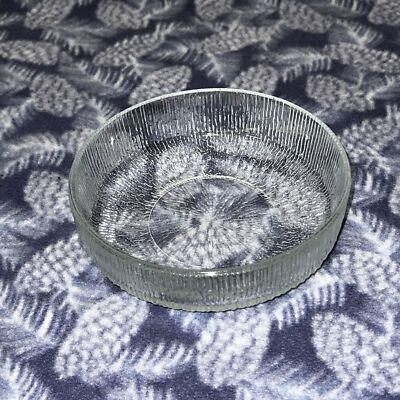 Generic 6 3/4" Pebbly-Lined Glass Candy Dish Hold About 2 Cups--Nice ...
