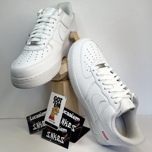 Nike Air force 1 white Low Uomo Supreme 41-46 | eBay