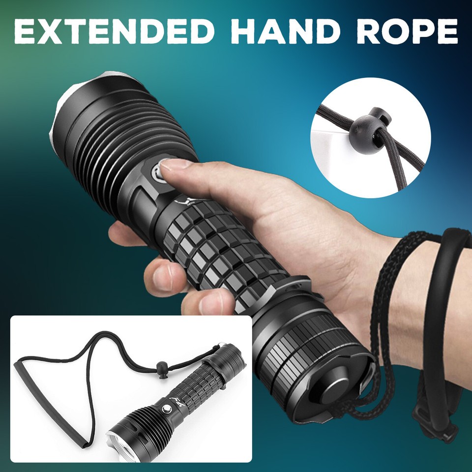 Super Bright LED Diving Flashlight Underwater Powerful P70 LED Scuba ...