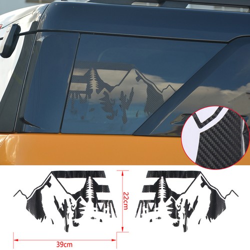 For Ford Bronco Sport 2021+ Carbon Fiber Rear Window Glass Sticker ...