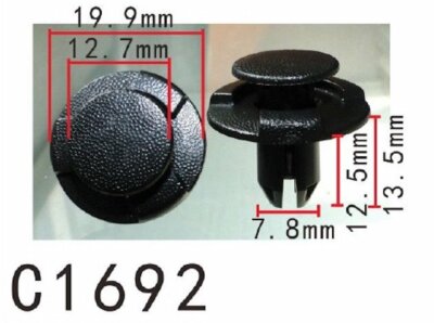 20pcs Fit Nissan INFINITI X-TRAIL 0155305933 Mud Shield Retainer Clip ...