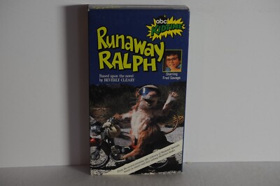 Runaway Ralph, Fred Savage, ABC Kidtime, Children movie, VHS tape ...