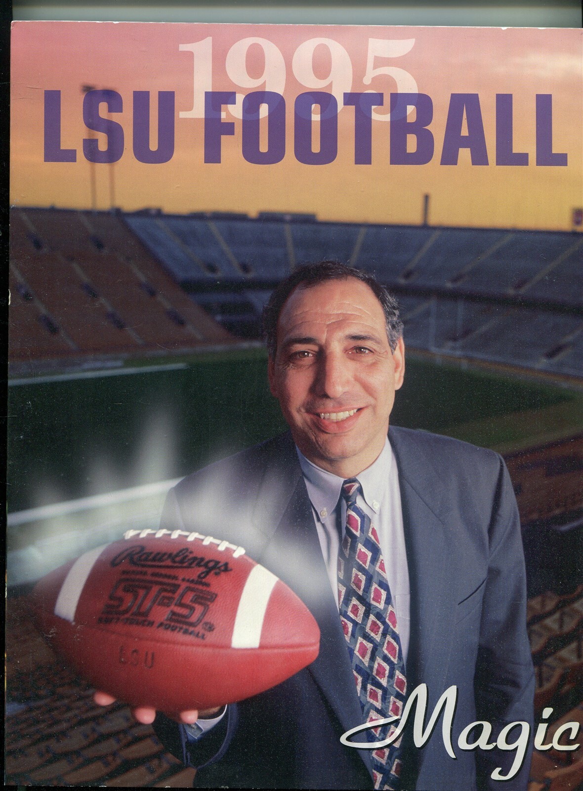 1995 LSU Tigers Football Media Guide Gerry DiNardo 89828b50 | eBay