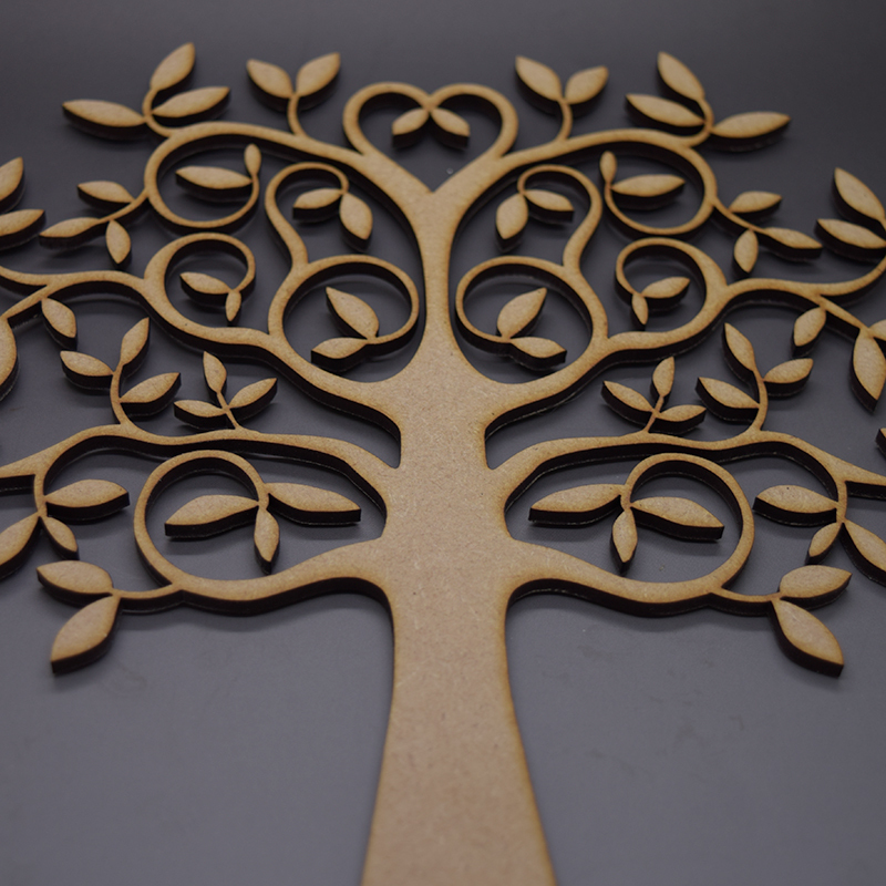 2 x Wooden MDF Tree Shape blank, Family Tree, Wedding, Crafting - FREE ...
