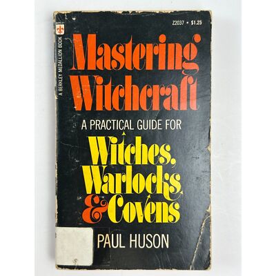 Paperback Book Mastering Witchcraft Paul Huson 1971 Fourth Printing | eBay