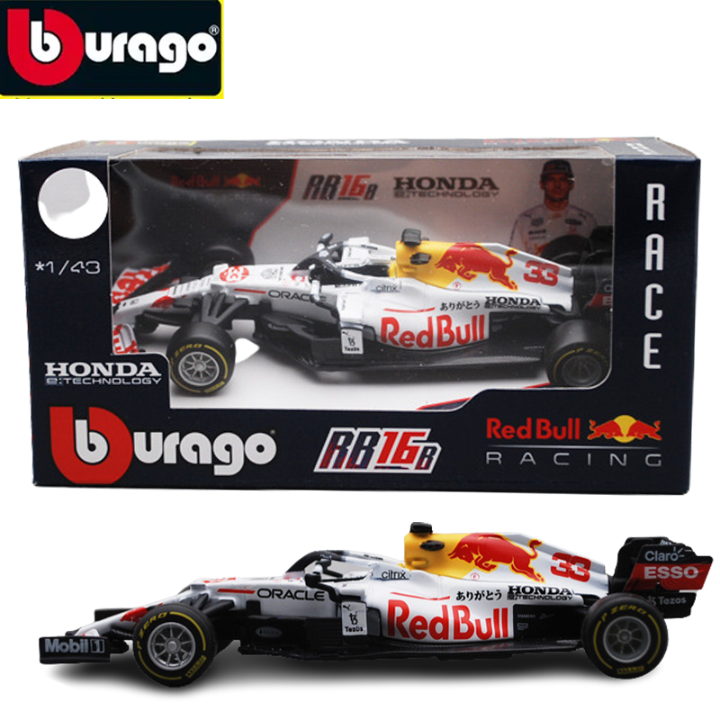 Burago F1 Rb16b Model Car Toy Red Bull Turkish Gp No.33 Max Verstappen ...