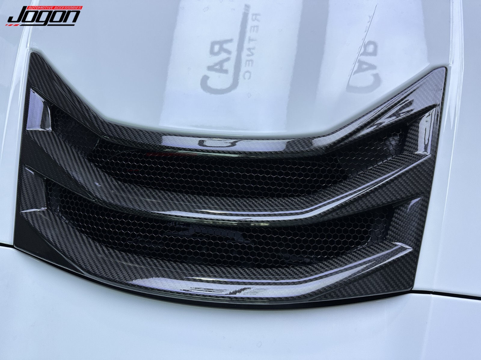 Carbon Fiber Engine Outlet Cover Trim For Corvette C8 Stingray HTC Z06 ...