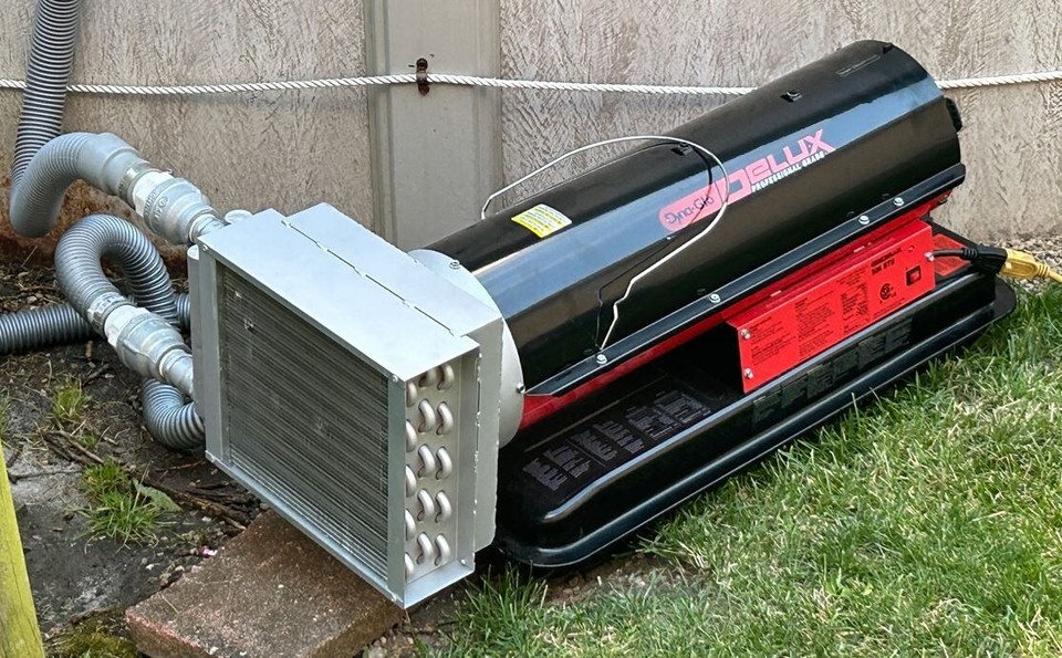 DIESEL Pool heater heat exchange , Portable easy install 250,000 BTU ...