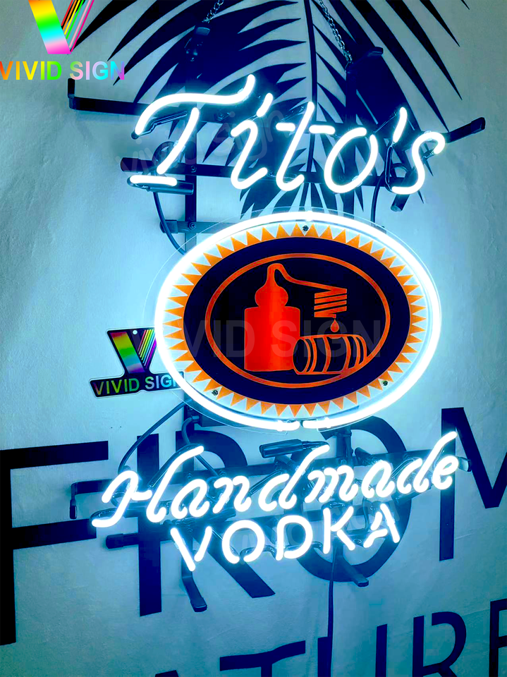Tito's Handmade Vodka 20"x16" Neon Light Sign Lamp With HD Vivid Printing | eBay